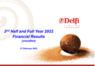 Delfi Limited - Investor Relations: IR Home